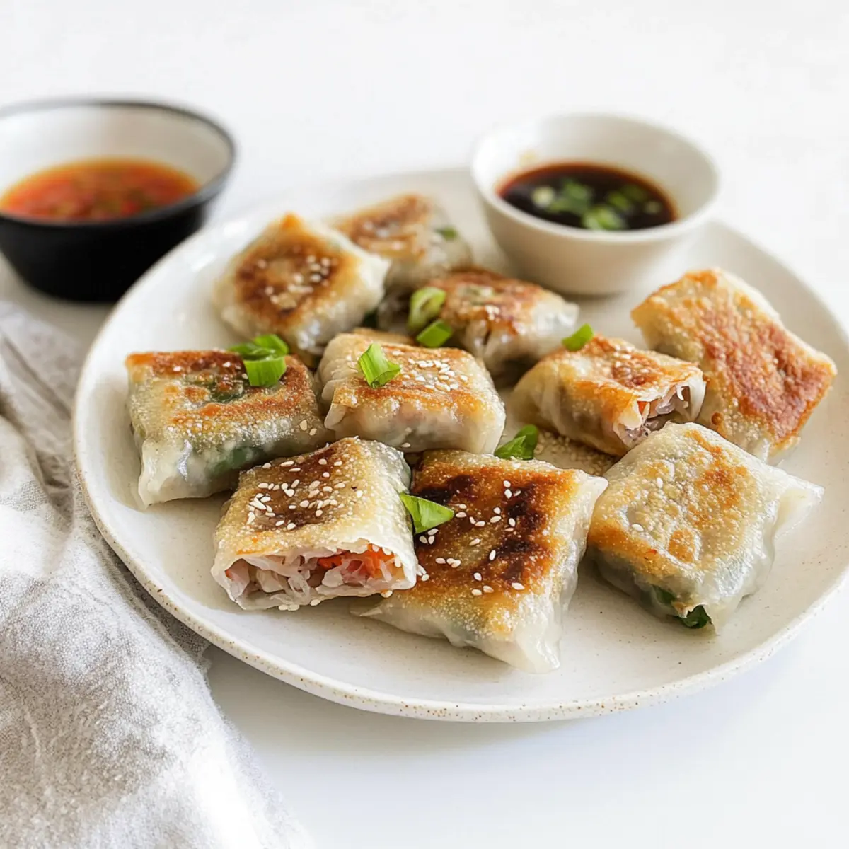Irresistible Crispy Rice Paper Dumplings: Easy Vegan Delight