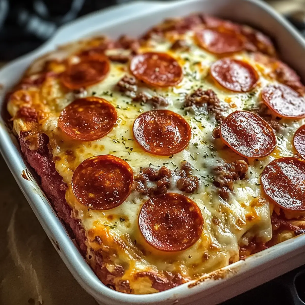 Ultimate High-Protein Cottage Cheese Pepperoni Bake Recipe