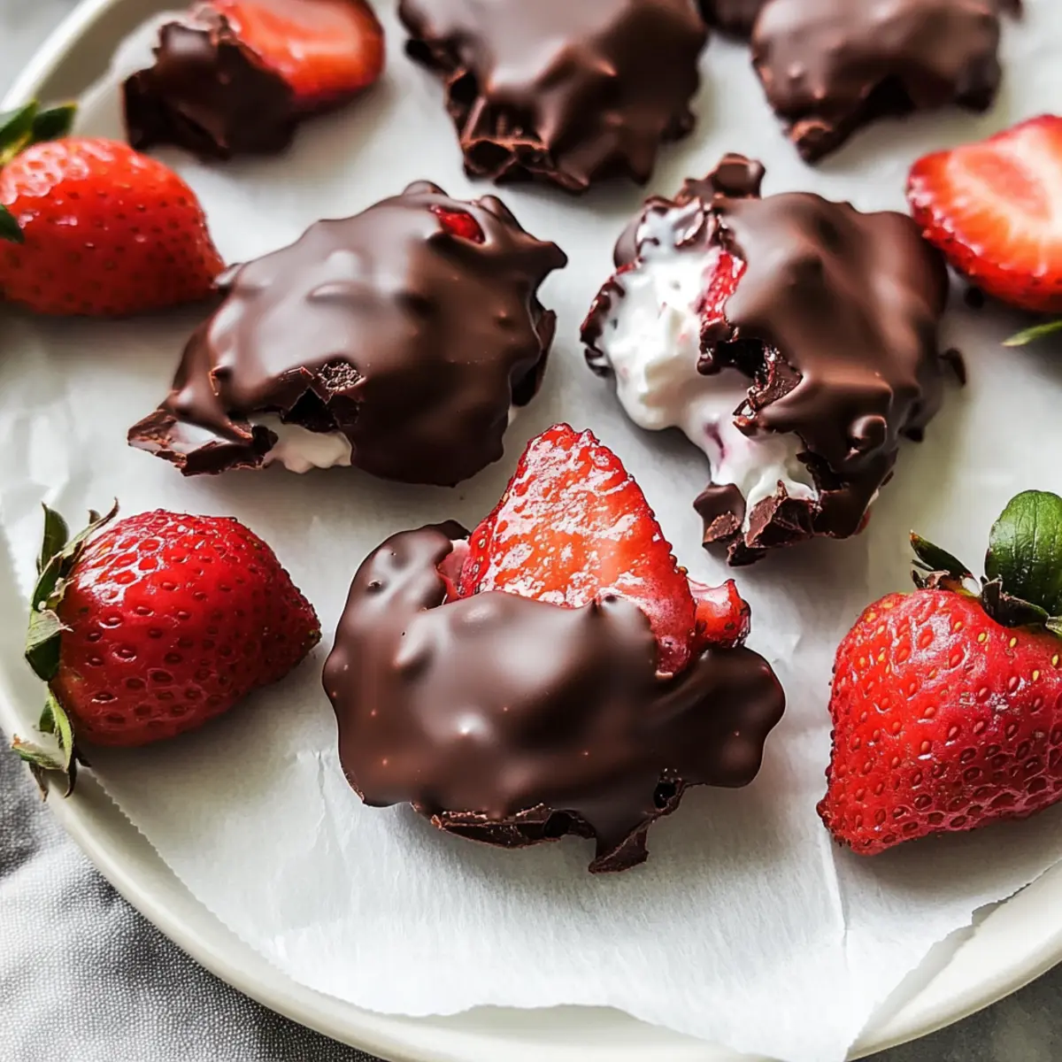 Irresistible Chocolate-Covered Strawberry Yogurt Clusters Recipe