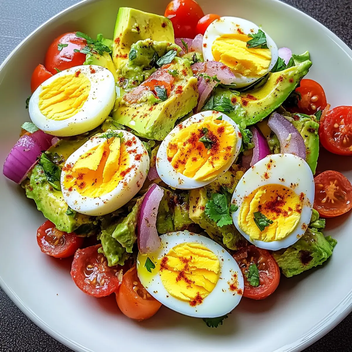 Irresistible Workout Egg Avocado Salad - Protein-Packed Delight