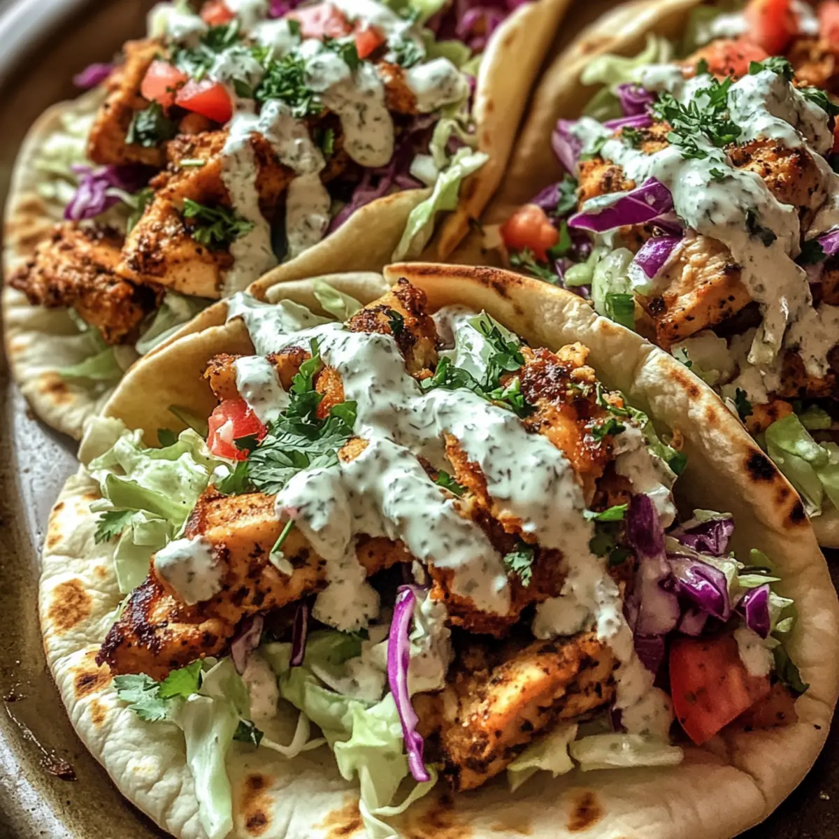 Irresistible Sheet Pan Chicken Pitas with Fresh Herb Ranch Slaw