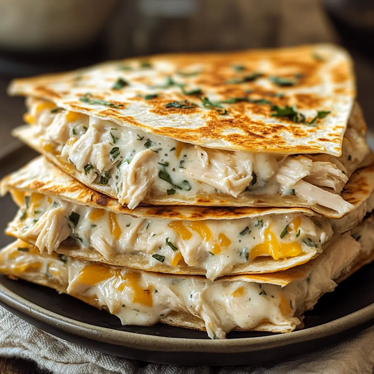 Irresistible High-Protein Chicken Ranch Quesadilla: Quick & Delicious